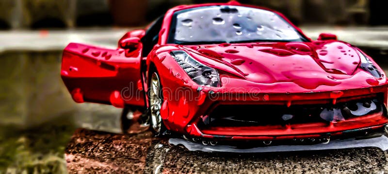 Water fall in Racing car stock image. Image of racing - 186324069