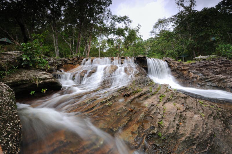 Water fall. stock photo. Image of cascade, smooth, ecology - 45873738
