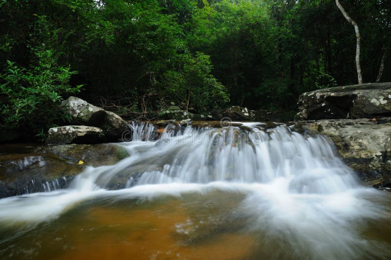 Water fall stock image. Image of cool, nature, thailand - 45402795