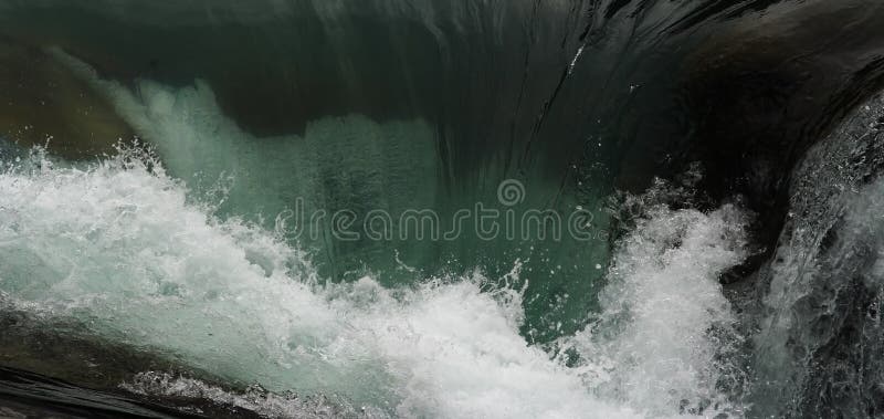 Water fall and splashes stock image. Image of flow, rushing - 1663357