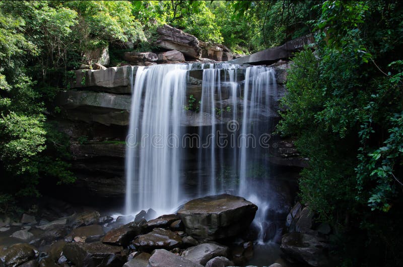 Water Fall,`Tad Tone Water Fall` Stock Photo - Image of falltad, travel ...