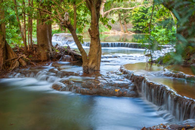 Water Fall in Thailand Country Stock Photo - Image of colors, fall ...