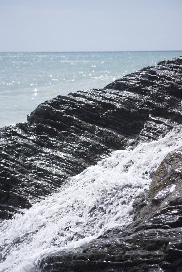 Water stock photo. Image of rock, falling, italy, sunlight - 48678646