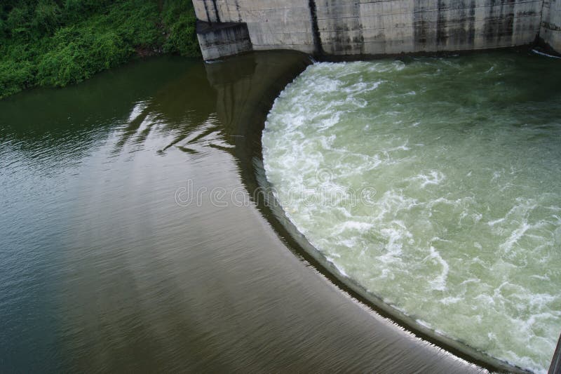 Water falling stock image. Image of green, cotui, republic - 50030305