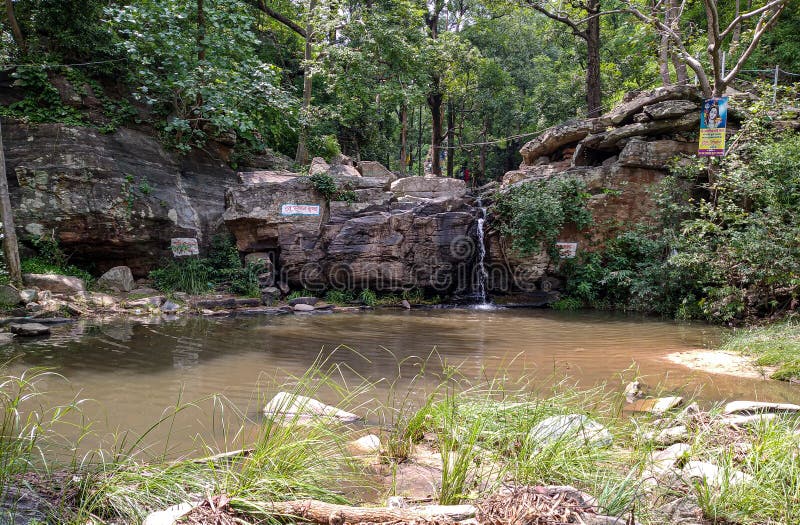 The Water is Falling Down from the Big Stones and Getting Mixed into ...