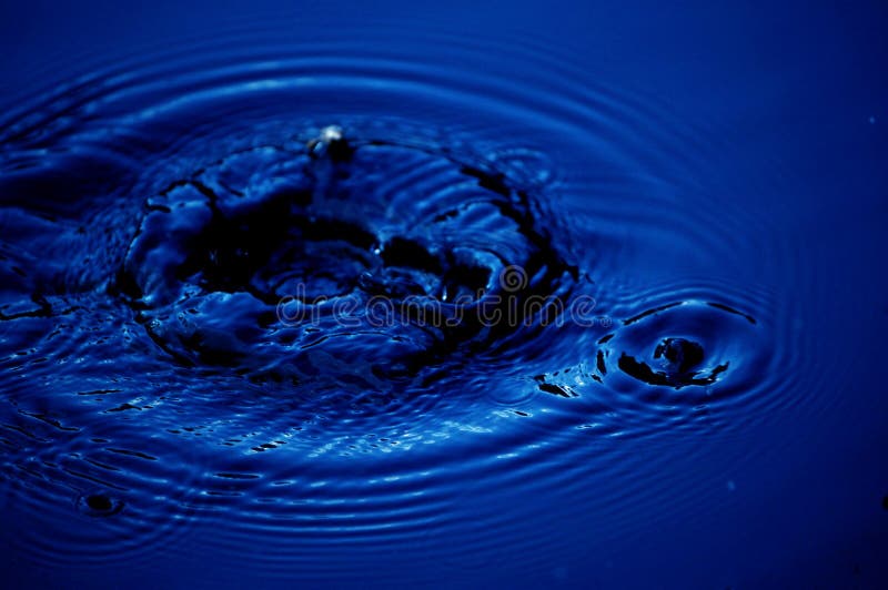 Water with falling drops stock image. Image of mineral - 967177