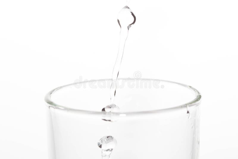 Water falling stock image. Image of drink, glass, liquid - 190797303