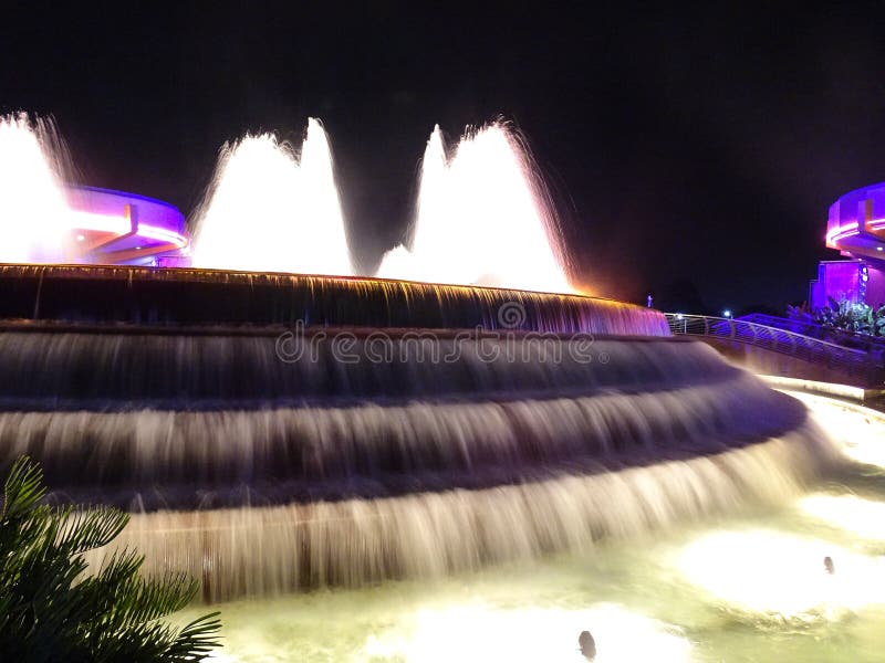 Water Falling - Orlando Disney Editorial Stock Photo - Image of dance ...