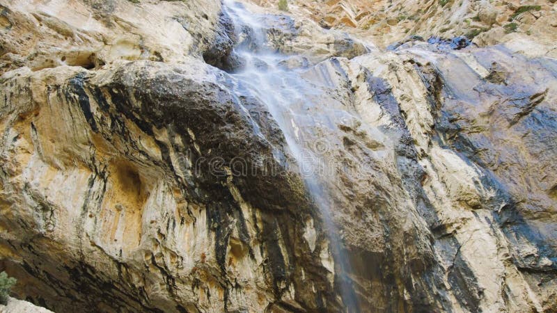 Water Falling Over the Limestone Cliffs of Mary Jane Falls Stock ...