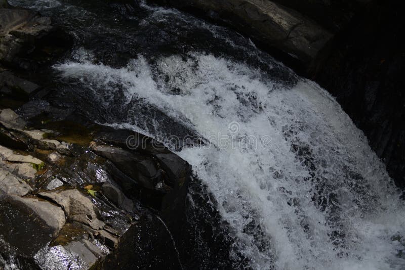 Water Falling Over the Rocks Stock Photo - Image of waterfall, fast ...