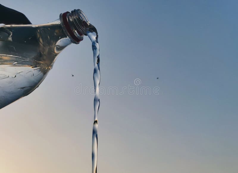 Water is Falling from Plastic Bottle Stock Image - Image of water ...