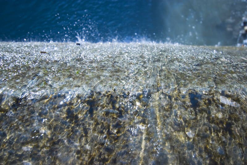 Water falling on rocks stock image. Image of clean, water - 4224849