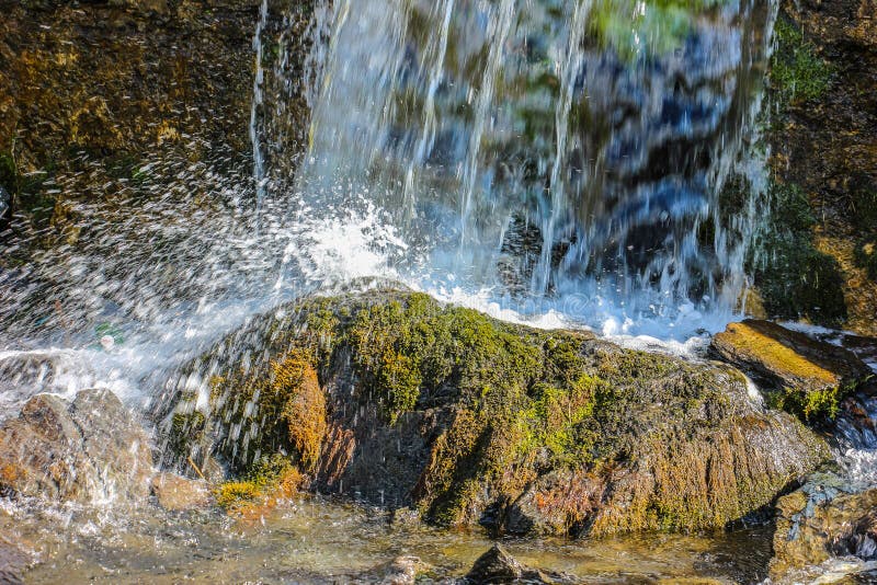 Water falling on rocks stock photo. Image of scene, flow - 85415064