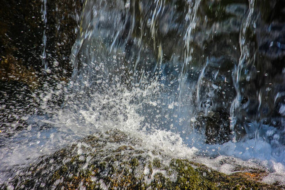 Water falling on rocks stock photo. Image of flow, flows - 85415108