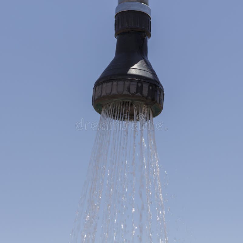 Water Falling from a Shower Stock Photo - Image of cool, refreshing ...