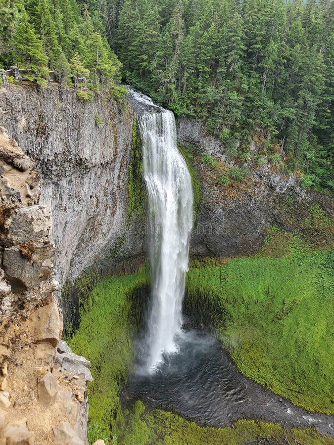 Water falls in Oregon stock image. Image of stream, rapid - 230148349