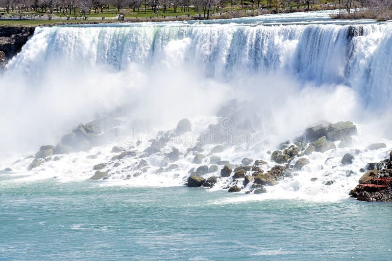 Water Falls stock image. Image of boat, travel, creek - 186874049