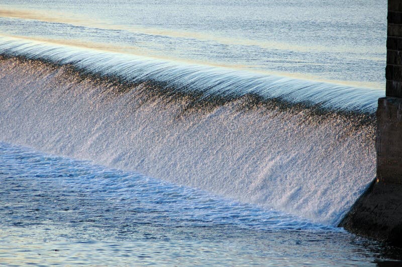 Water falls at sunset stock image. Image of water, splash - 667911