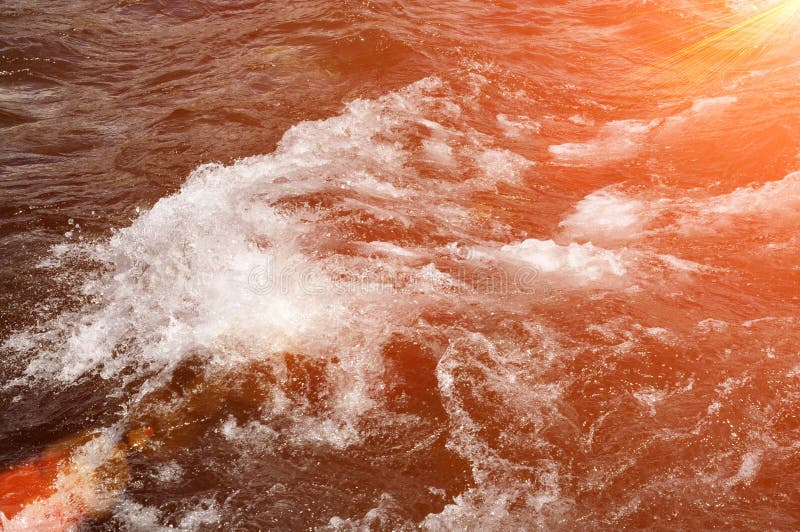 Water of a Fast Mountain River with Rapids Stock Photo - Image of light ...