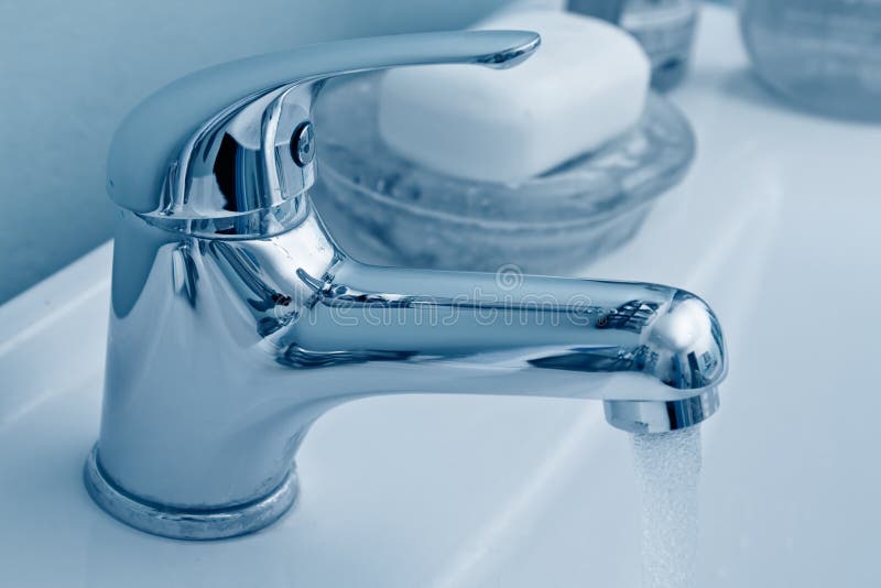 Water faucet stock image. Image of bright, pipe, reflection - 28808845