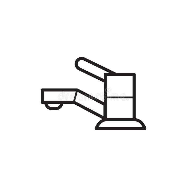 Water Faucet. Vector Illustration Decorative Design Stock Vector ...