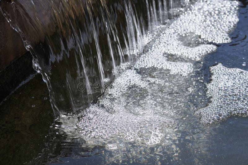 Water feature stock image. Image of pond, drops, garden - 14116557