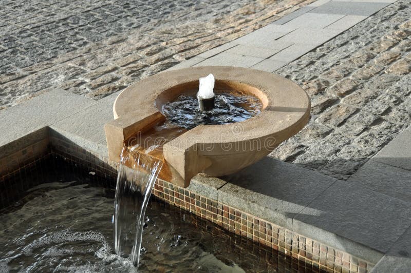 Water feature stock image. Image of feature, stonework - 9769429