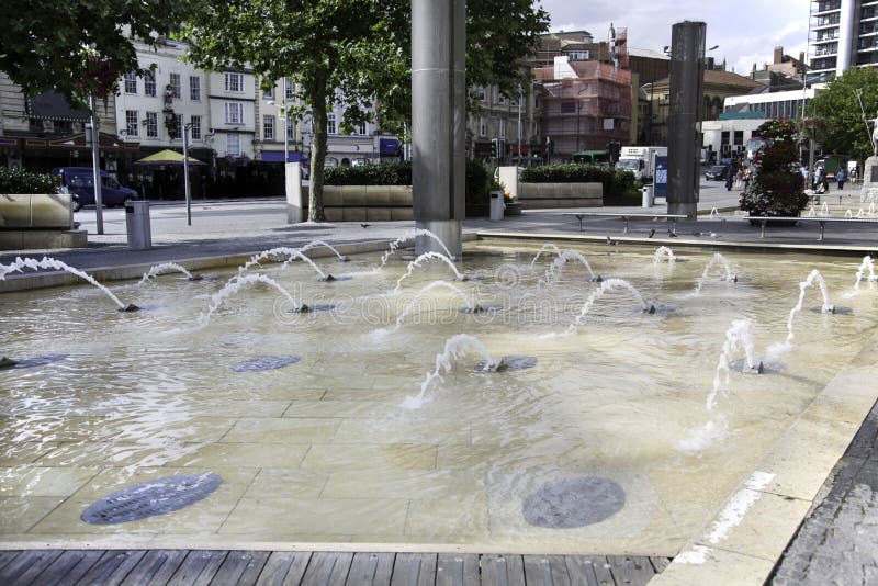 Water Feature in Bristol City Stock Photo - Image of marine, bristol ...