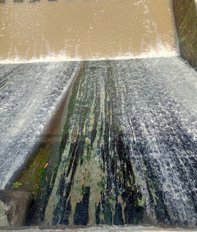 The Water Fell Like a Burst of Burning Fire Stock Photo - Image of ...