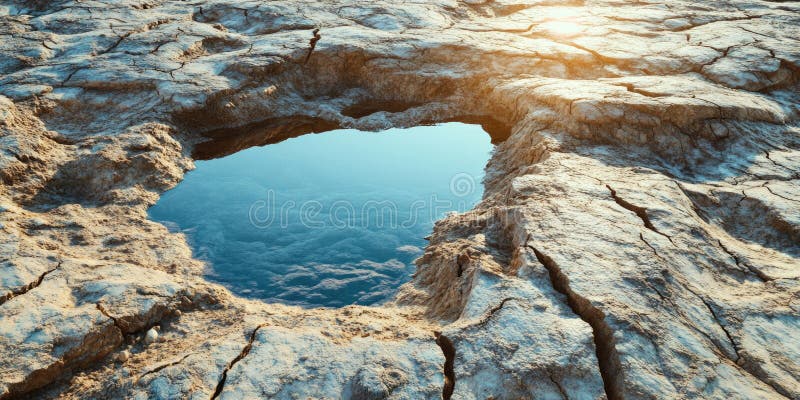Water-filled cave stock photo. Image of serene, cave - 373346264