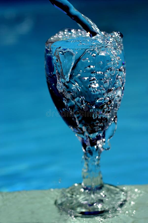Water filling glass stock image. Image of shimmer, water - 91851