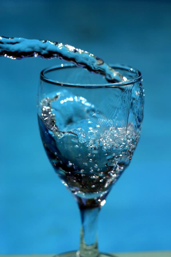 Water filling glass stock photo. Image of drop, water, flow - 91866