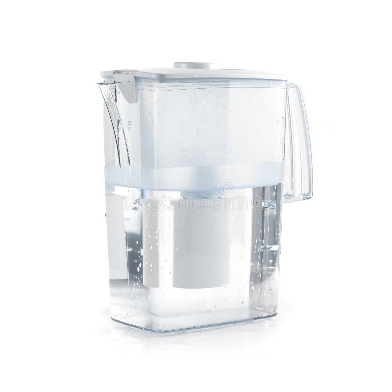 Clear water filter pitcher stock photo. Image of container - 29491822