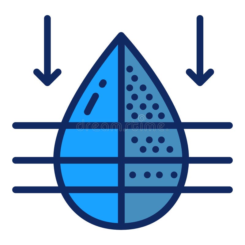Water Filter Fresh Drop Icon, Outline Style Stock Vector - Illustration ...