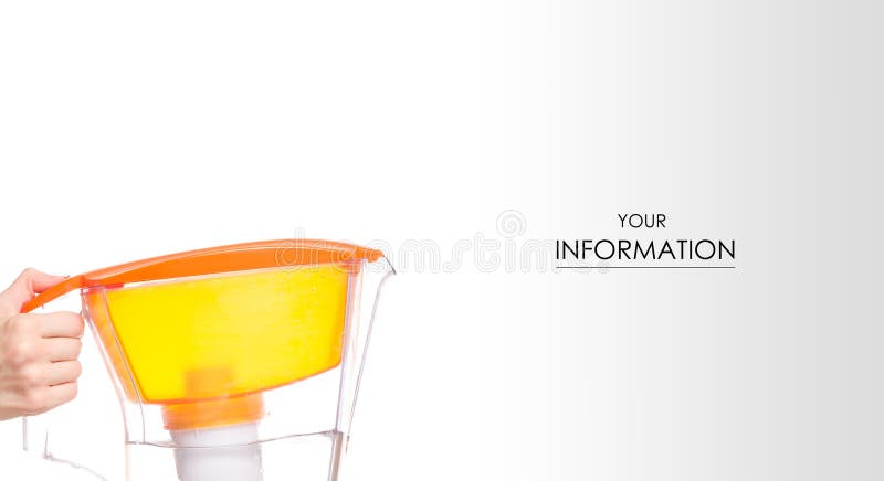 The Water Filter in Hand Pattern Stock Photo - Image of blue, health ...