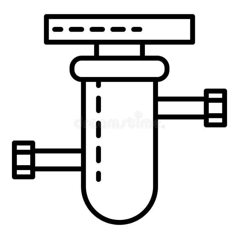 Water Filter Icon, Outline Style Stock Vector - Illustration of aqua ...