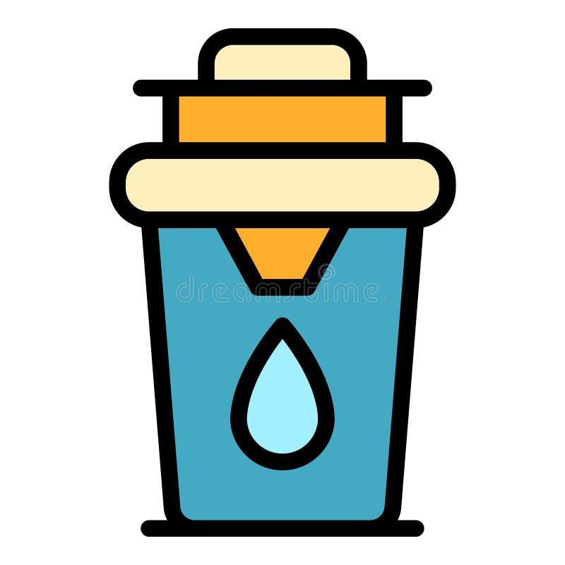 Water Filter Icon Outline Vector. Treatment Equipment Stock Vector ...