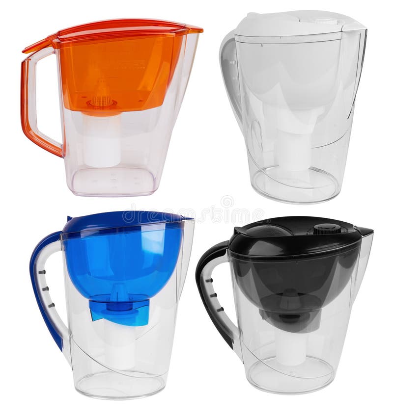 Pure Water from the Filter Flows in a Glass Stock Image - Image of ...