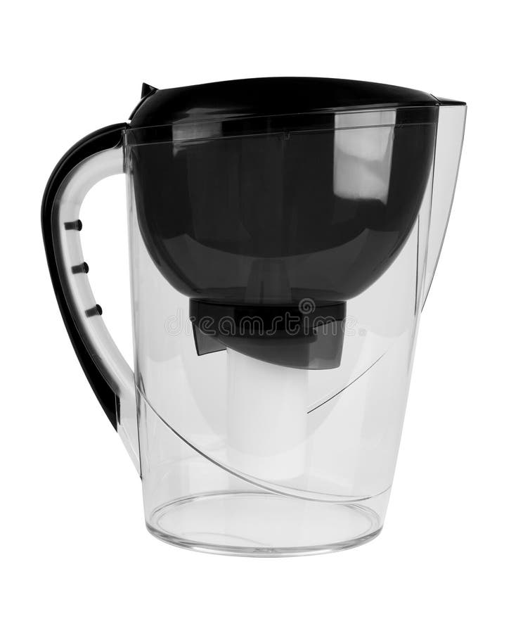 Pure Water from the Filter Flows in a Glass Stock Image - Image of ...