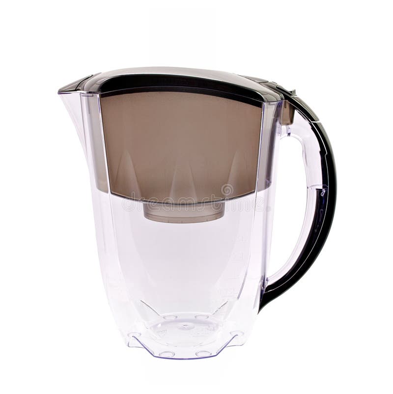 Clear water filter pitcher stock photo. Image of container - 29491822