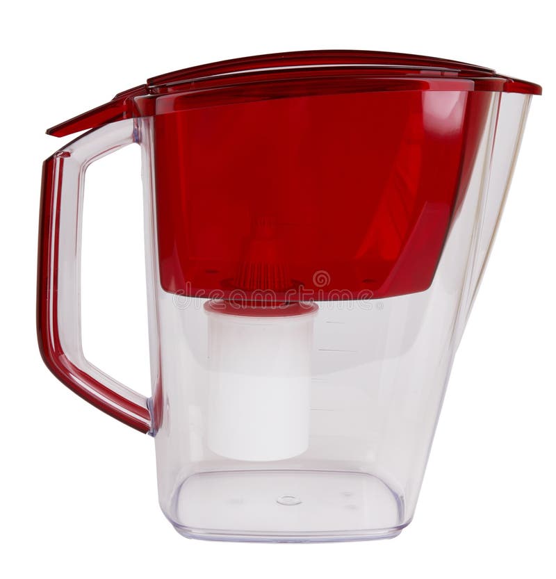 Pure Water from the Filter Flows in a Glass Stock Image - Image of ...