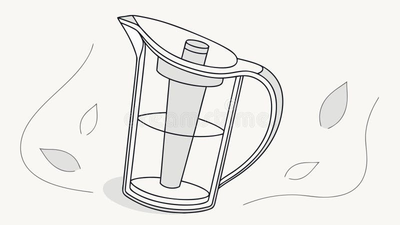 Water Filter Jug Outline Icon, Hydration and Purity, Vector Design ...