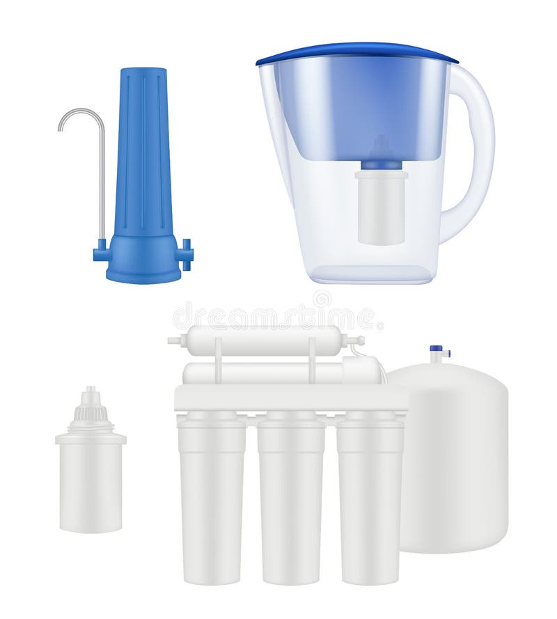 Water Filter. Kitchen Treatment Aqua Purification Liquid Filtration ...