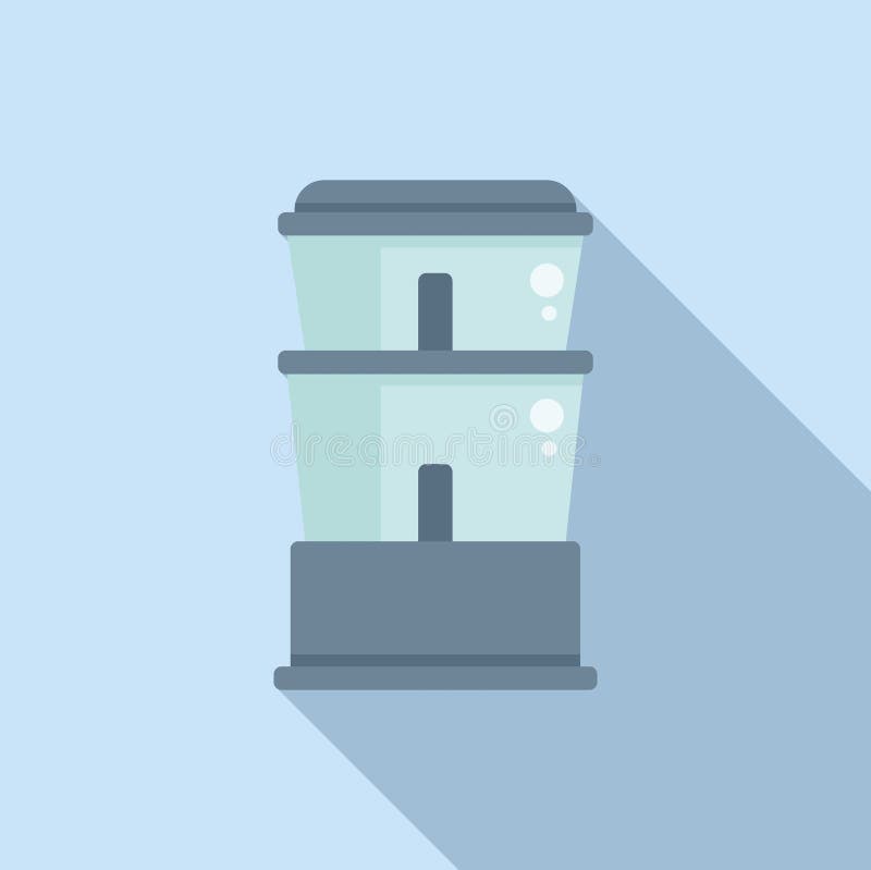 Water Filter Pot Icon Flat Vector. Plastic Bottle Stock Vector ...