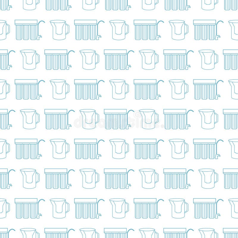 Water Filter Seamless Pattern. Vector Background Stock Vector ...