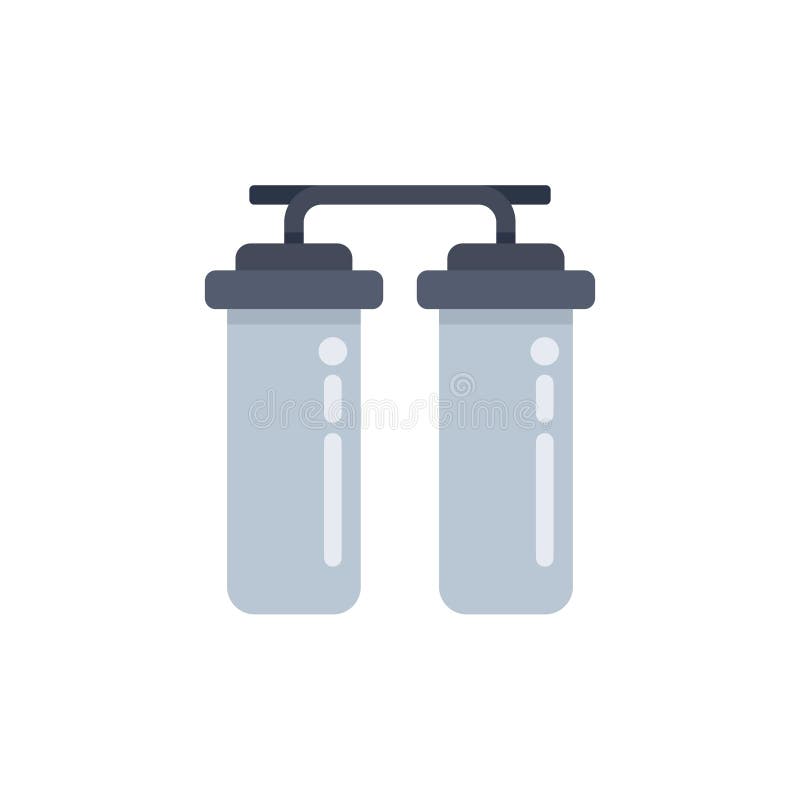 Water Filter System Purifying Drinking Water with Double Filtration ...