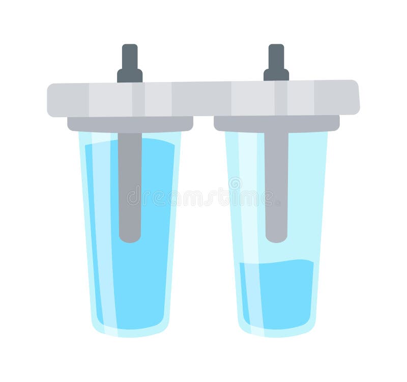 Water Filter System Flat Icon Filtration Cleaning Water Stock Vector - Illustration of aqua ...
