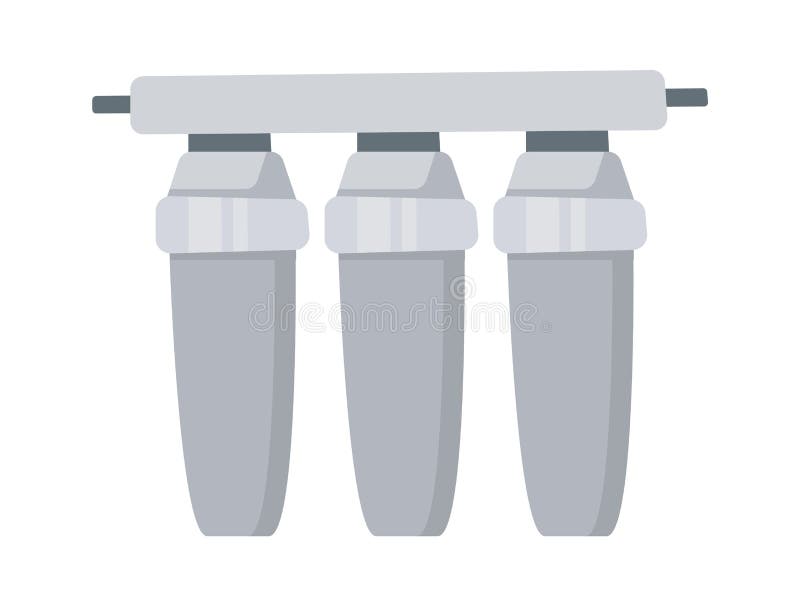Water Filter System Flat Icon Water Filter Kit Stock Vector ...