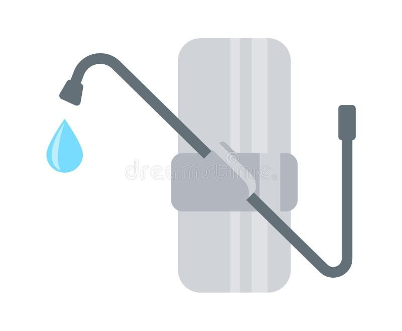 Water Filter Taps Flat Icon Microfiltration Technology Stock Vector ...