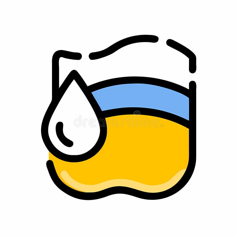 Water Filter Vector Illustration, Filled Design Editable Outline Icon ...